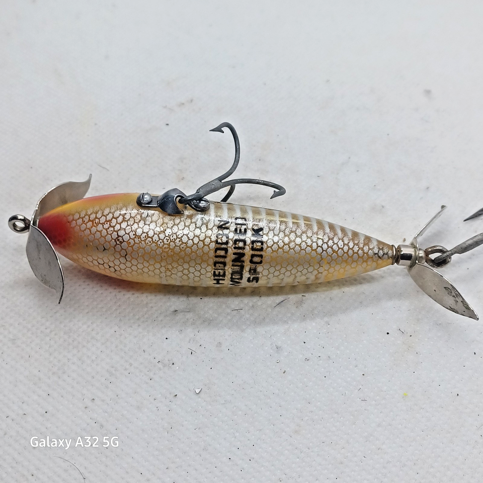 Vintage Heddon Wounded Spook Fishing Lure Topwater XRY | eBay
