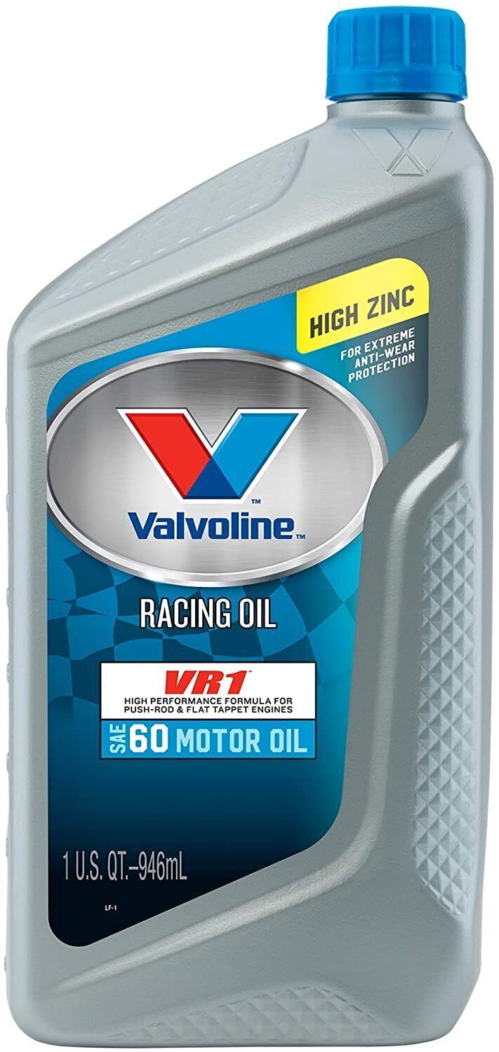 Valvoline VR1 Racing SAE 60 High Performance High Zinc Motor Oil 1 QT ...