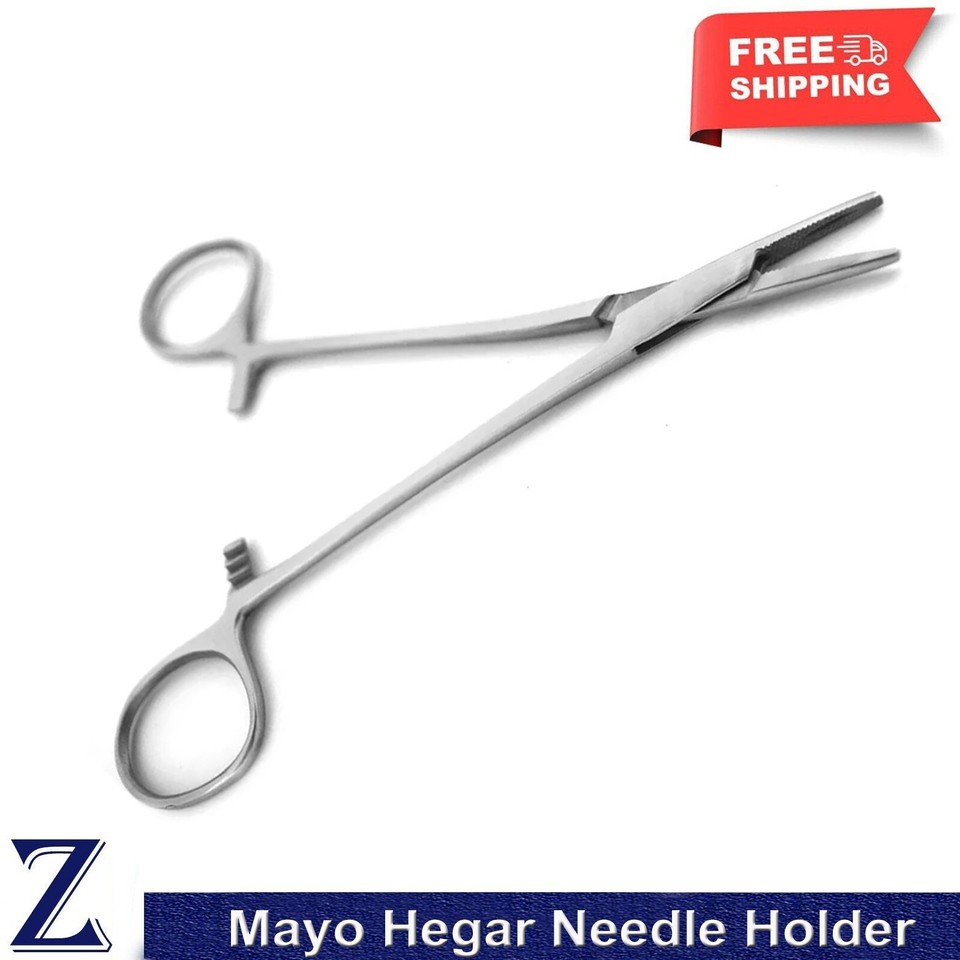 Dental Mayo Hegar Needle Holder Suture Forceps Surgical Veterinary ...