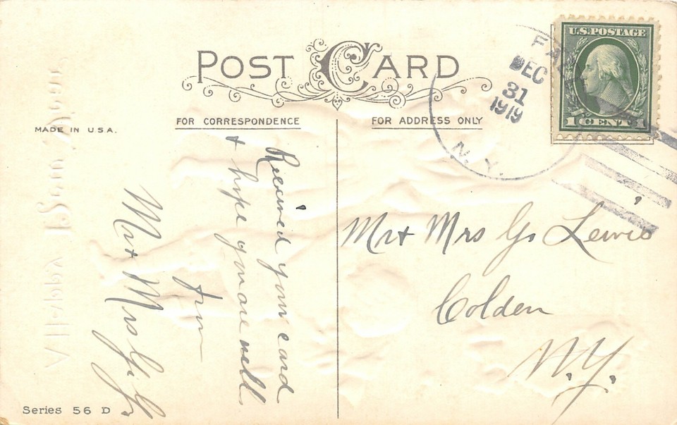 New Year~Victorian Children Celebrate~Turn Calendar~Cupid Cuckoo Clock ...