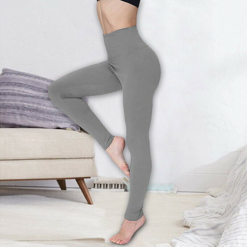 SLIMMING HIGH WAISTED CONTROL LEGGINGS EXTRA STRONG FIRM TUMMY SUPPORT ...
