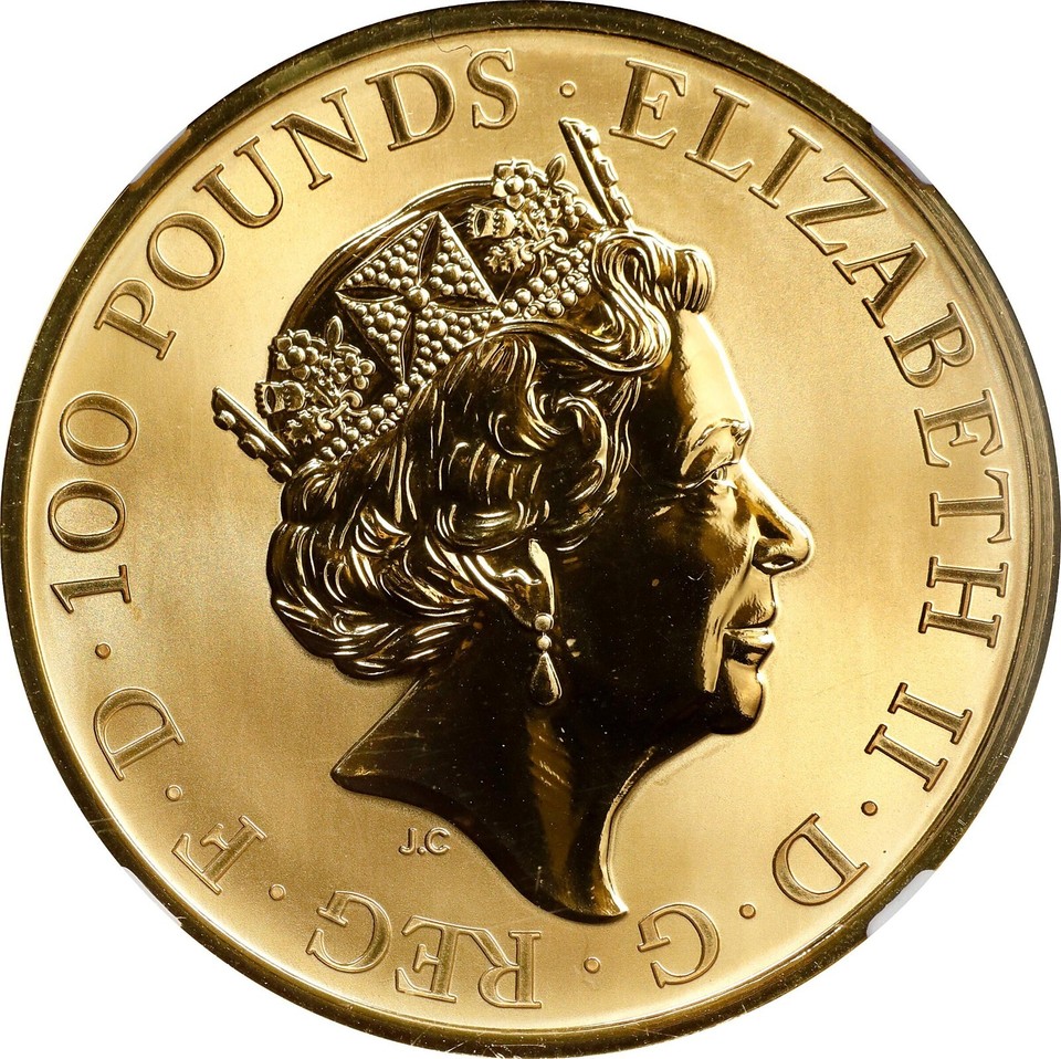 GREAT BRITAIN 2020 100 Pounds Mayflower 400th Anniversary PR69 1 OUNCE ...