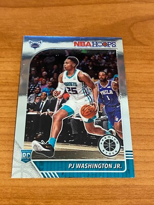 2019-20 Hoops Premium Stock PJ WASHINGTON Rookie Card # 209 Charlotte ...