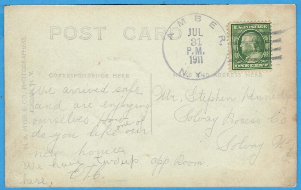 Amber, NY, Lamb's Grove, Otisco Lake, Cottages, Real Photo RPPC ...