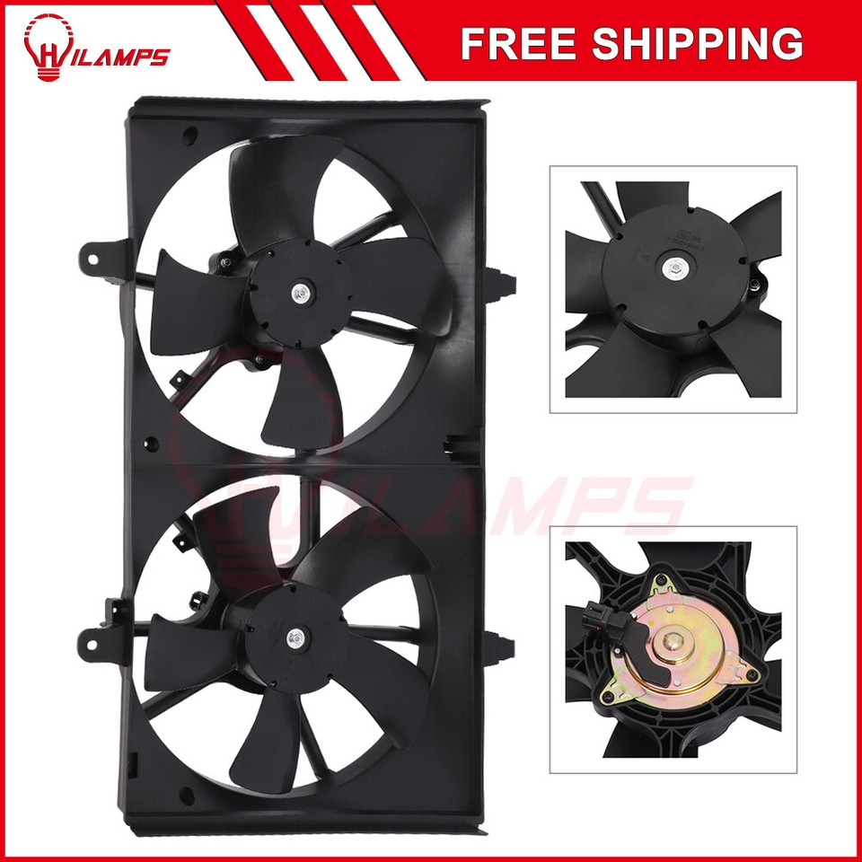 For 02-06 Nissan Altima 04-08 Maxima Radiator Condenser Cooling Fan ...