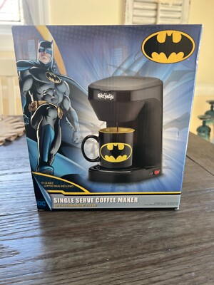 Batman, coffee maker with a 12 ounce coffee mug and a permanent filter ...
