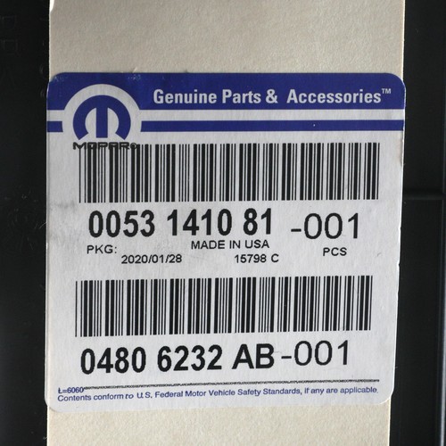 Genuine Mopar 2005-2023 Dodge Charger Rear Close Out Panel Shield ...