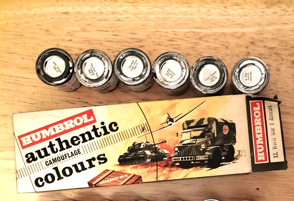 Humbrol Authentic Camouflage Colours paint with box. No.12 World War I ...