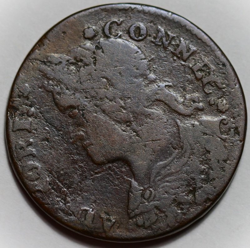 1788 Connecticut Colonial Copper, Draped Bust Left, Miller 16.5-H | eBay