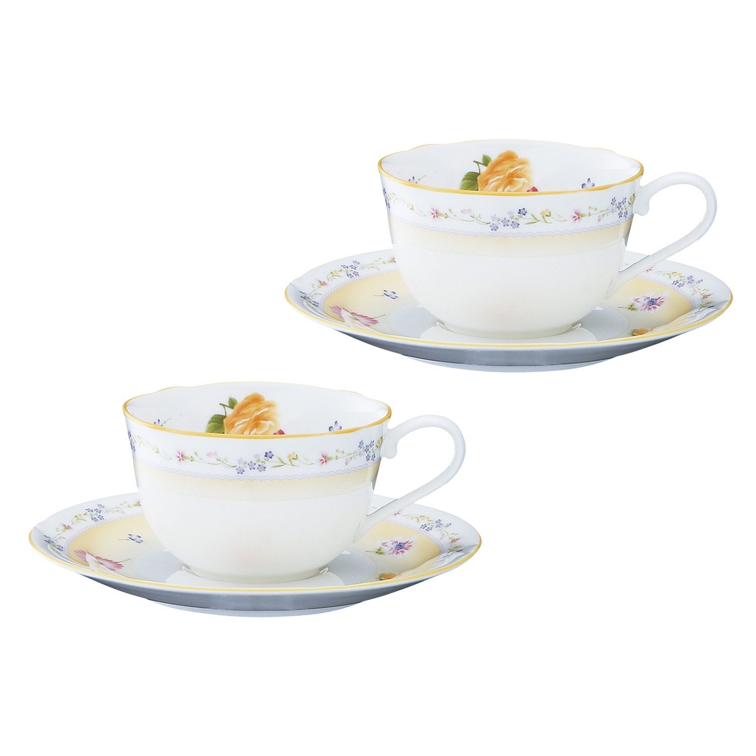 Noritake Tea Cup & Saucer Pair Set 220cc Jeune Frere Microwave w/Box ...