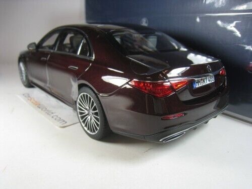 MERCEDES BENZ S CLASS AMG LINE 2021 (W223) 1/18 NOREV (DARK RED ...