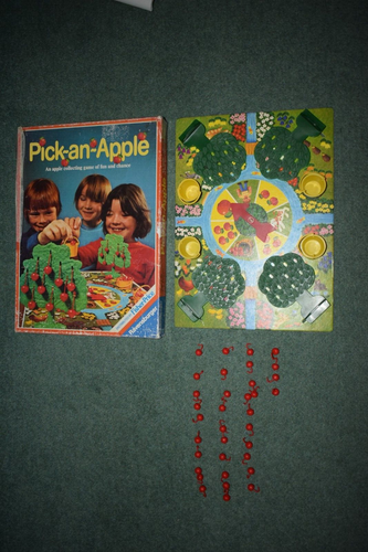 Vintage Pick-An-Apple Board Game missing some apples and instructions ...