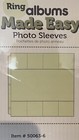 We R Memory Keepers Ring 10 Photo Sleeves 12x12 - Archival Quality ...