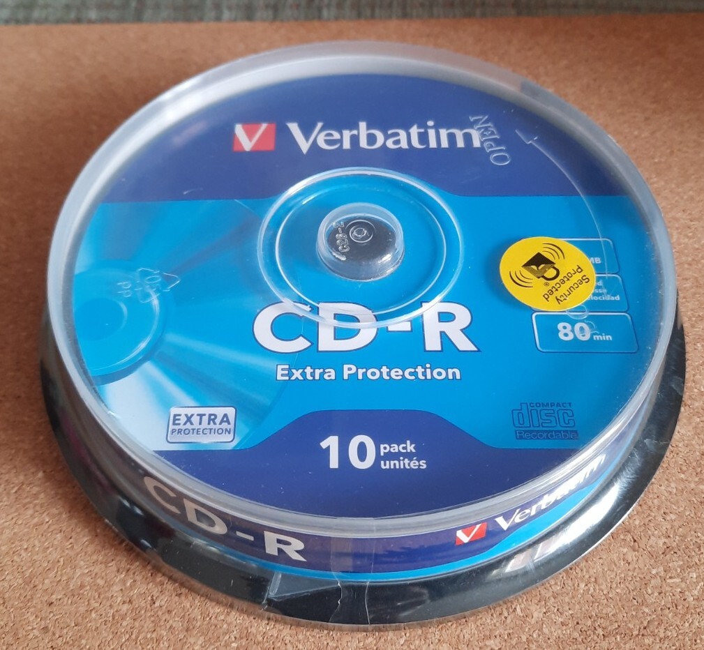 Verbatim CD-R Extra Protection 700MB 52x CD Blanks 10 Pieces (43437 ...