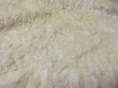 Super Luxury Faux Fur Fabric Material - CREAM PELT CRUSH | eBay