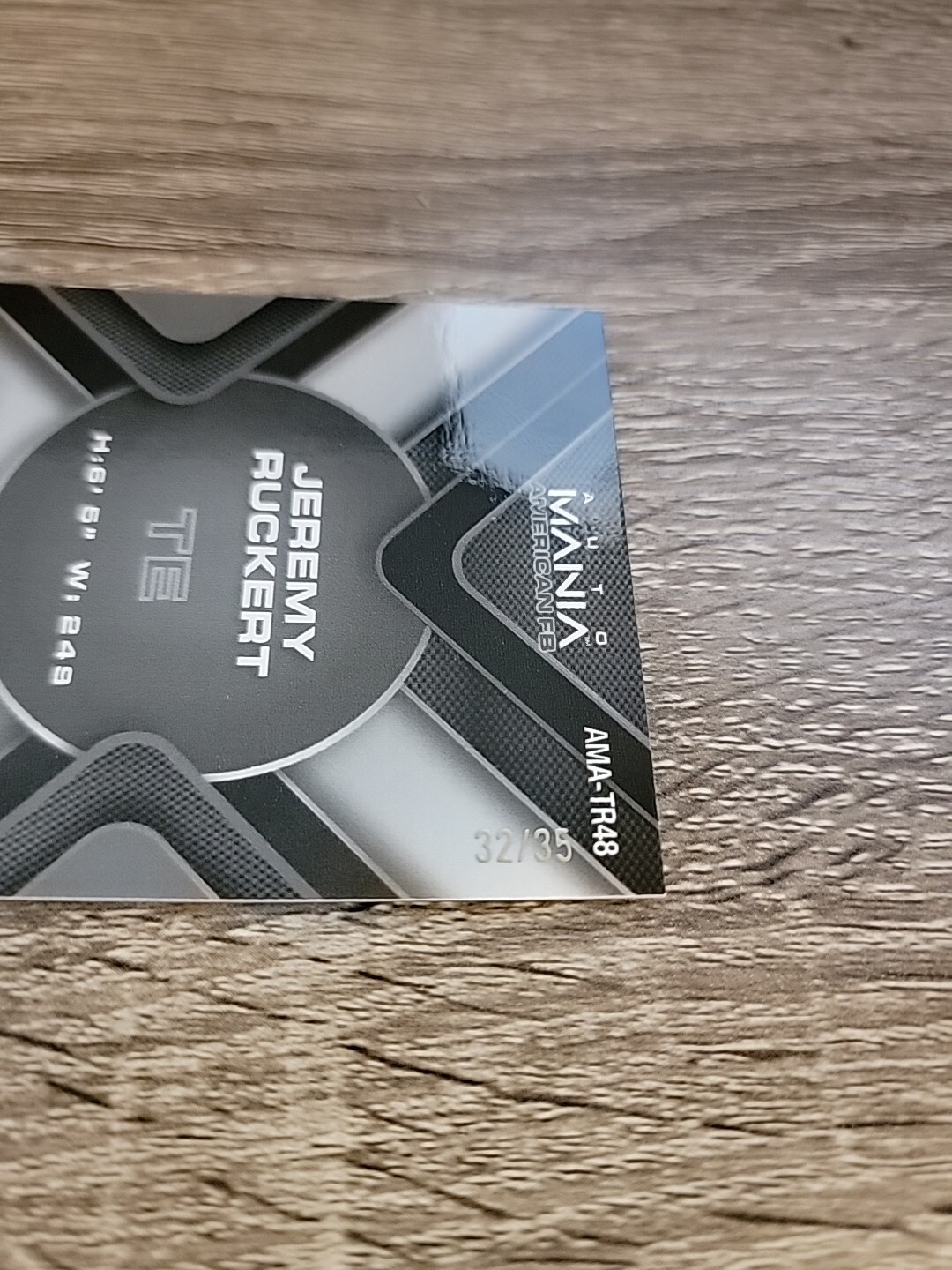 2022 Wild Card Auto Mania American Football Jeremy Ruckert 32/35 Jets ...