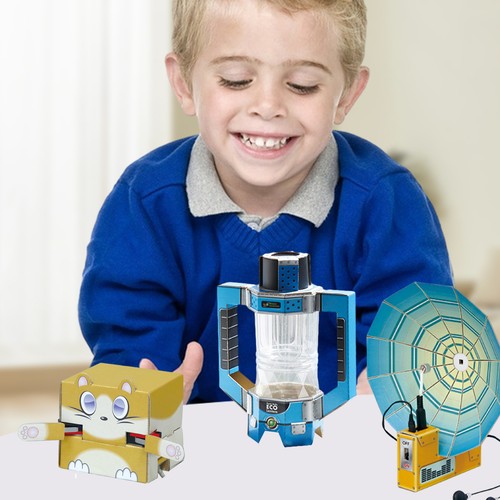 Science Kits for Kids,Interactive Science Puzzle Activity Robot,DIY ...