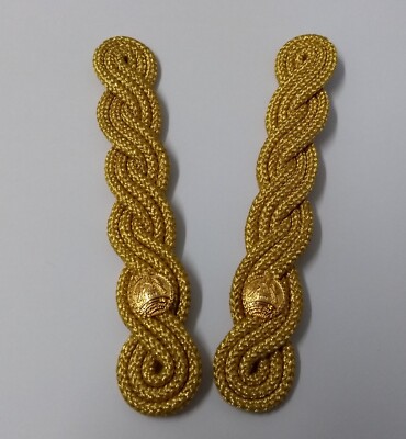 Major Shoulder Cords Ceremonial Wire Cord Shoulder Epaulettes & Rank ...