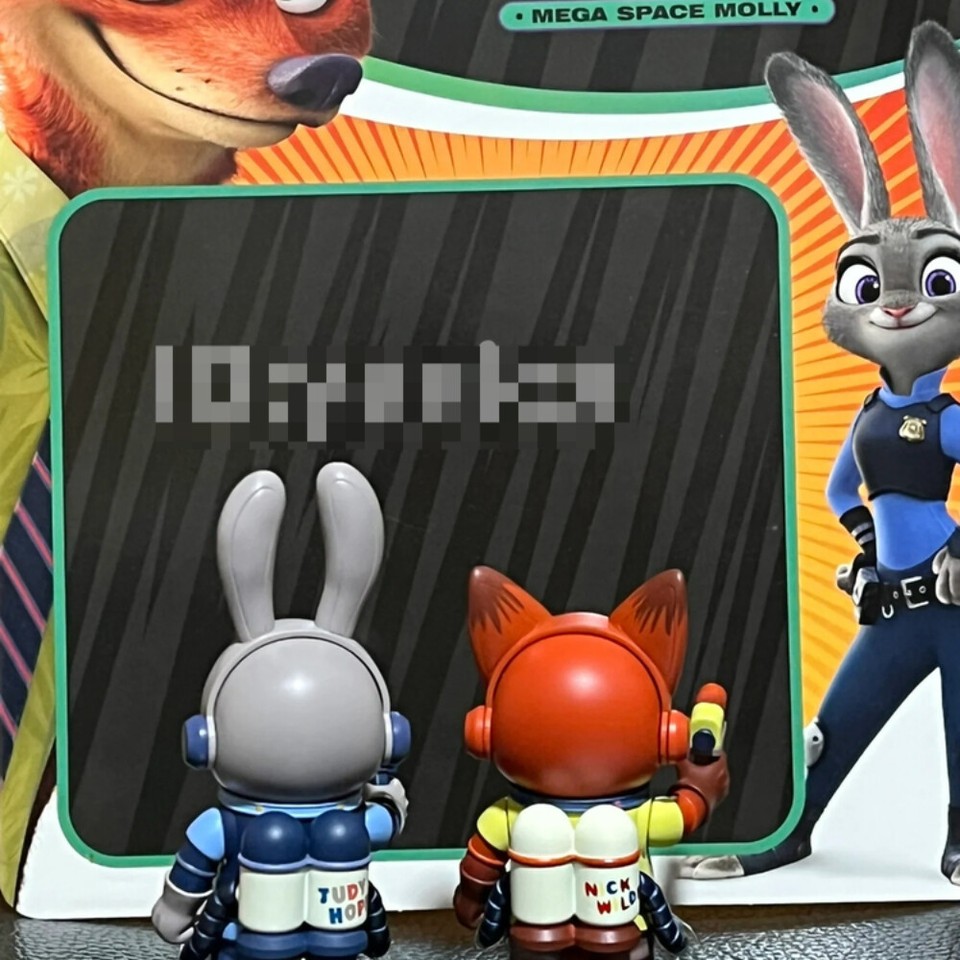 POPMART MEGA SPACE MOLLY 100% Disney Zootopia Crazy Animals figure 2pcs ...