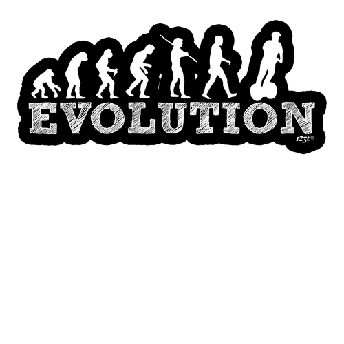 2 x Large Car Stickers evolution segway Decal Bumper Truck Laptop ...