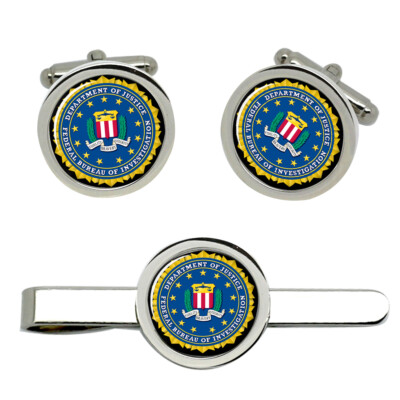 FBI Cufflinks and Tie Clip Set | eBay Australia