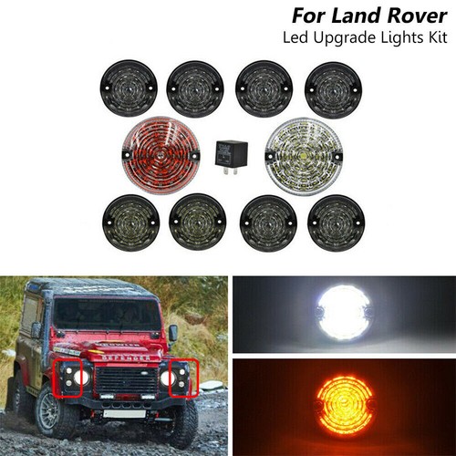 Land Rover Defender 1990-2016 Complete Led Lamp Upgrade Kit Backup Fog ...