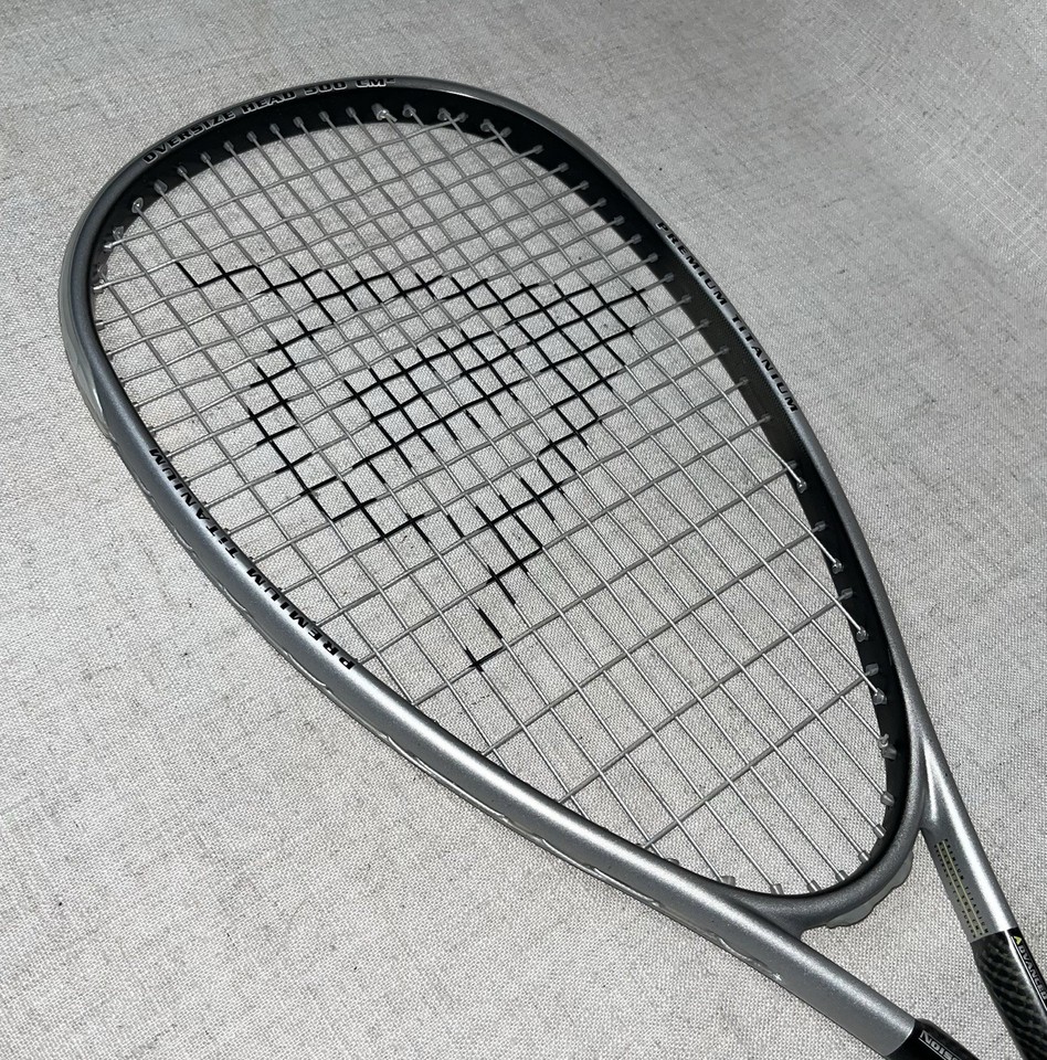 Dunlop Black Max Titanium Squash Racket Oversize Head 500cm2 - Black ...