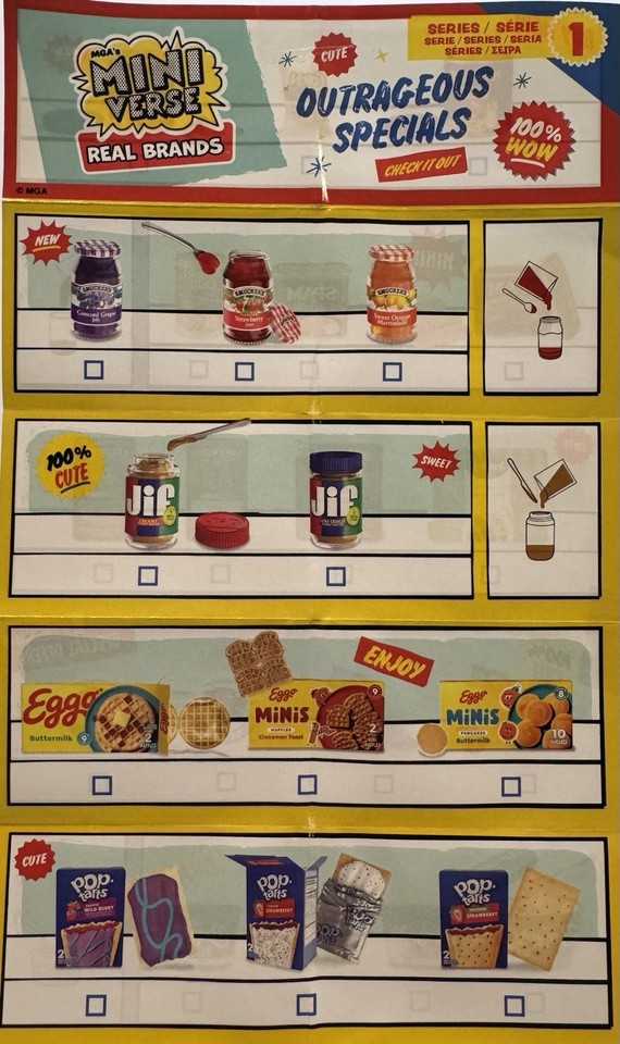 🥜 NEW! Miniverse REAL BRANDS Series 1 ~ Mini Food~ JIF CREAMY PEANUT ...