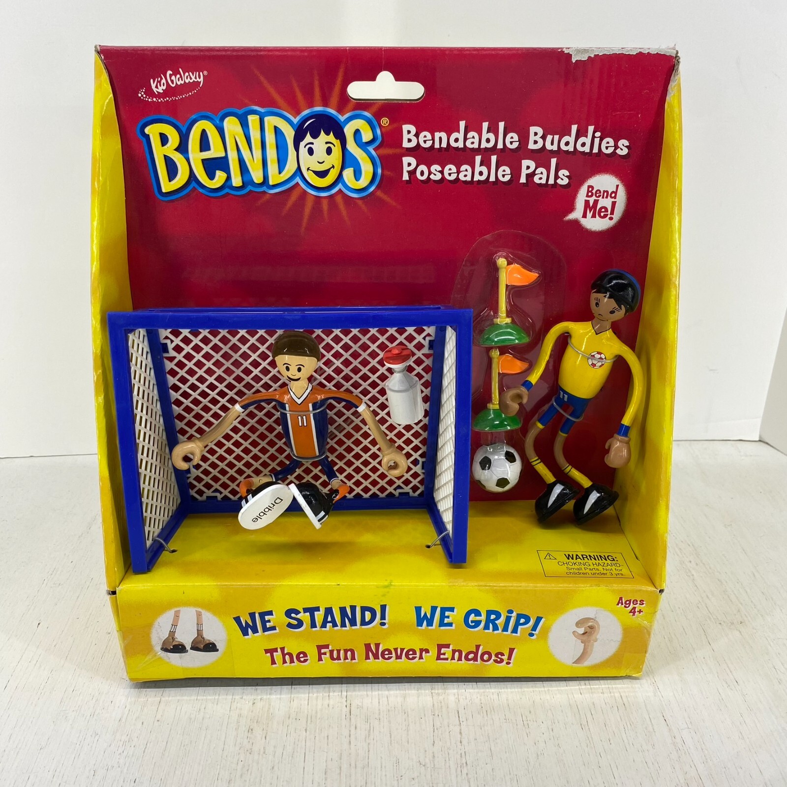 Vintage Bendos Kid Galaxy Bendable Buddies Soccer Set NEW IN BOX RARE ...
