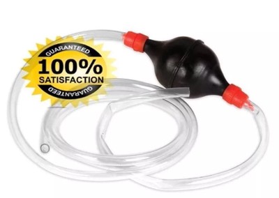 RUBBER BALL STYLE SIPHON SYPHON PUMP AND 180CM TUBE FOR LIQUID TRANSFER ...