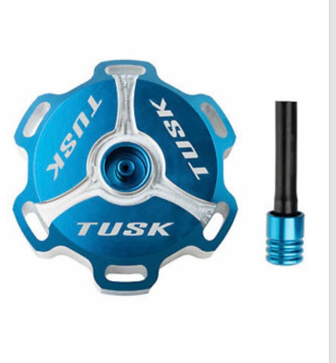 Tusk Aluminum Gas Tank Fuel Cap Petrol Blue Machined IMS Tanks Honda ...