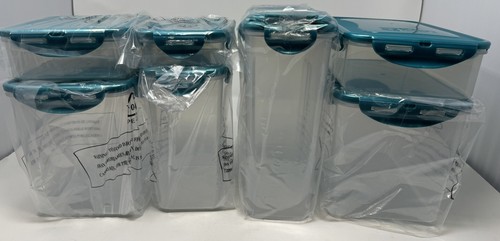 LOCK N LOCK Food Storage Container 7 Pc Set Plastic Kitchen Organizer ...
