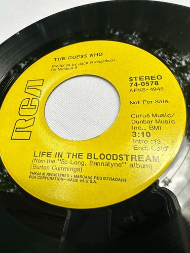 The Guess Who - Sour Suite 7" 45 RPM Classic Rock PROMO VG | eBay