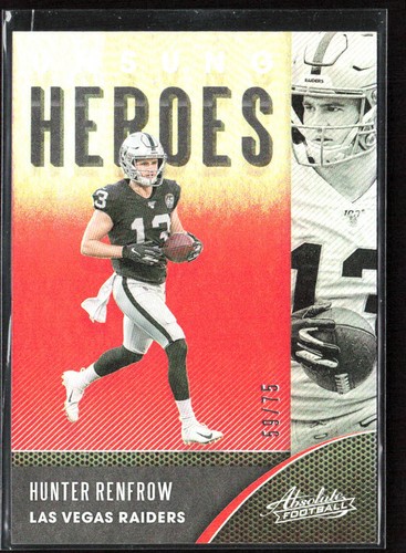 2020 Panini Absolute - Unsung Heroes Hunter Renfrow #UH-HR Spectrum ...