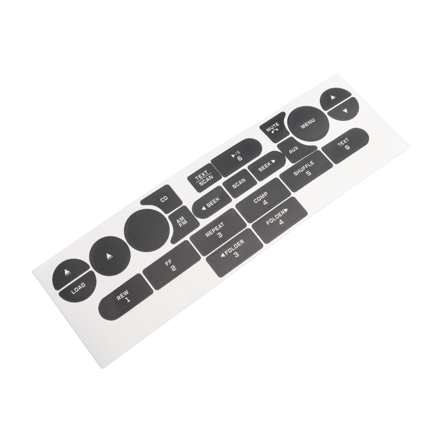Black Radio Button Stickers Set Fit for 2005 2006 2007 2008 2009 Ford ...