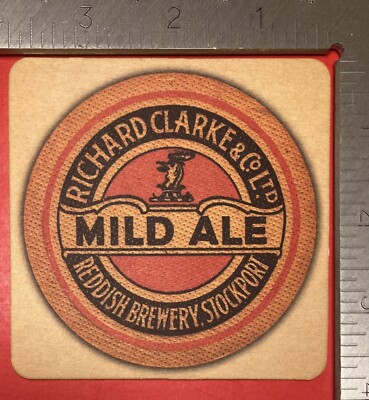 RICHARD CLARKE DALE'S CAMBRIDGE BEER COASTER VINTAGE RARE commemorative ...