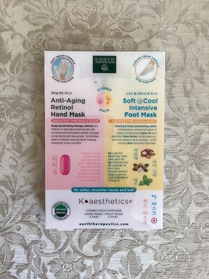 Earth Therapeutics Anti-Aging Retinol Hand Mask & Soft Cool Intensive ...