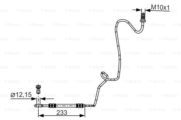 Right Rear Brake Hose 1J0611764K | eBay