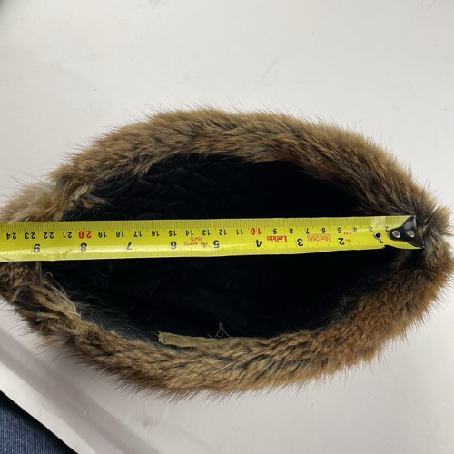 Vintage 1966 Canadian RCMP Police Fur Hat Trapper M-L Muskrat? EUC Rare ...