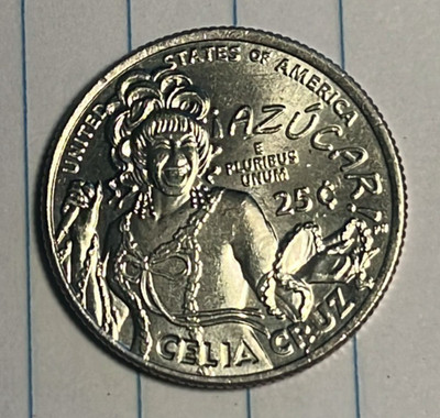 Rare 2024 P Celia cruz quarter "AZUCAR!" Error - "In COD We Trust" | eBay