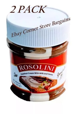 2 Pack Rosolini Duo Hazelnut Cream with Milk and Cocoa Spread, 7 OZ | eBay