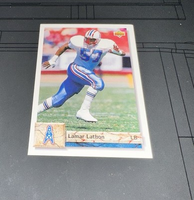 Lamar Lathon, 1992 Upper Deck Football Card, #478, Houston Oilers, | eBay