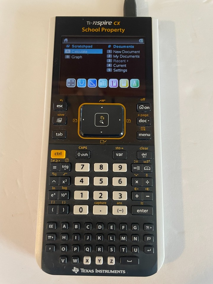 TI Nspire CX Color-Display Graphing Calculator with School Property ...