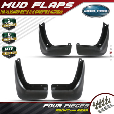 4PCS Front Rear Splash Guards Mud Flaps Mudflaps for Volkswagen Beetle ...