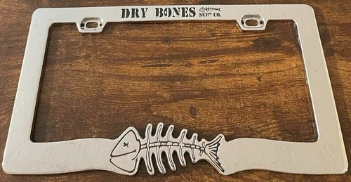 Dry Bones Surf Company Booster License Plate Frame Surf Board ...