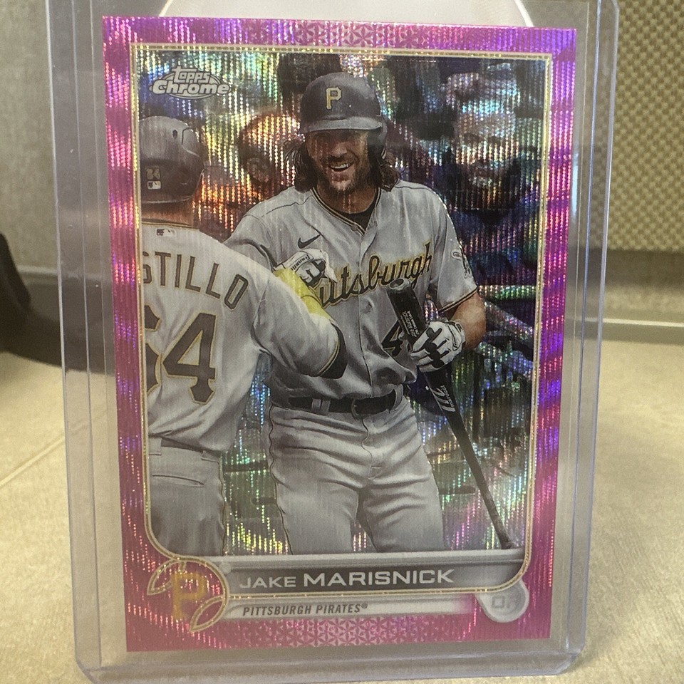 Lot Of 9 - 2022 Topps Chrome Update PINK WAVE REFRACTOR - Hanger Box ...