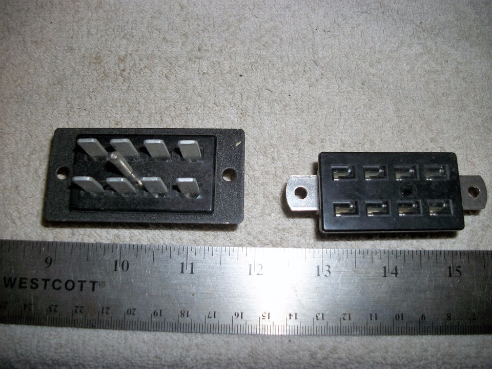 LOT OF BEAU BIG 8 PIN CINCH-JONES TYPE FEMALE CONNECTORS WITH POLARITY ...