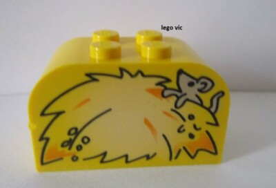 Lego 4744pb13 Curved 4x2x2 Double Four Mouse Souris 5833 MOC -A74 | eBay