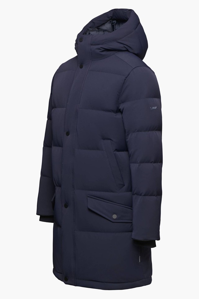 SWIMS 650 DOWN INSULATED ONTARIO Hooded PARKA COAT Long Jacket Mens ...