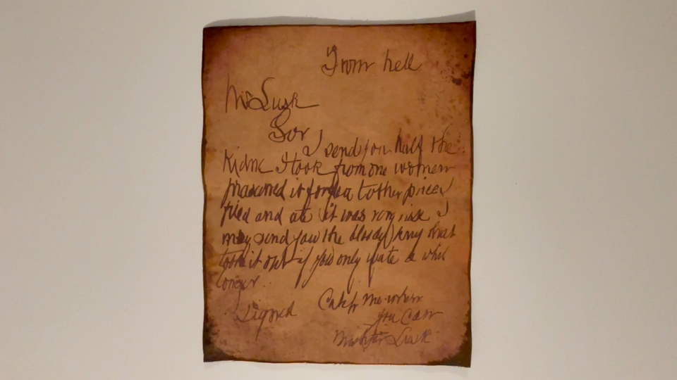 From Hell Letter Jack the Ripper Historical Documents Reproduction ...